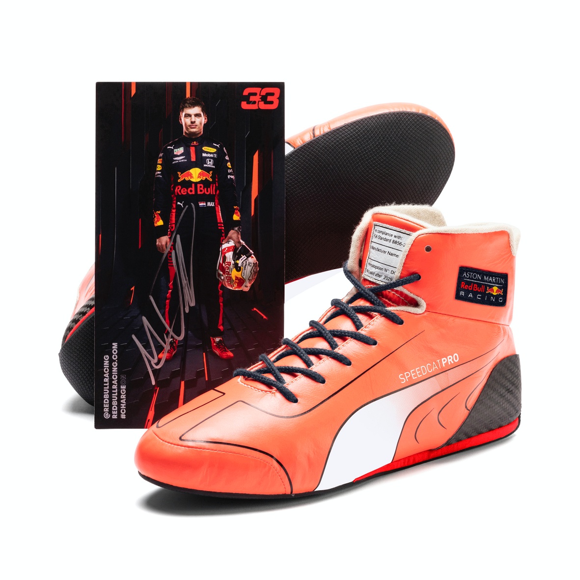 Limited edition Verstappen Speedcat Pro GT race boot - Splash PR