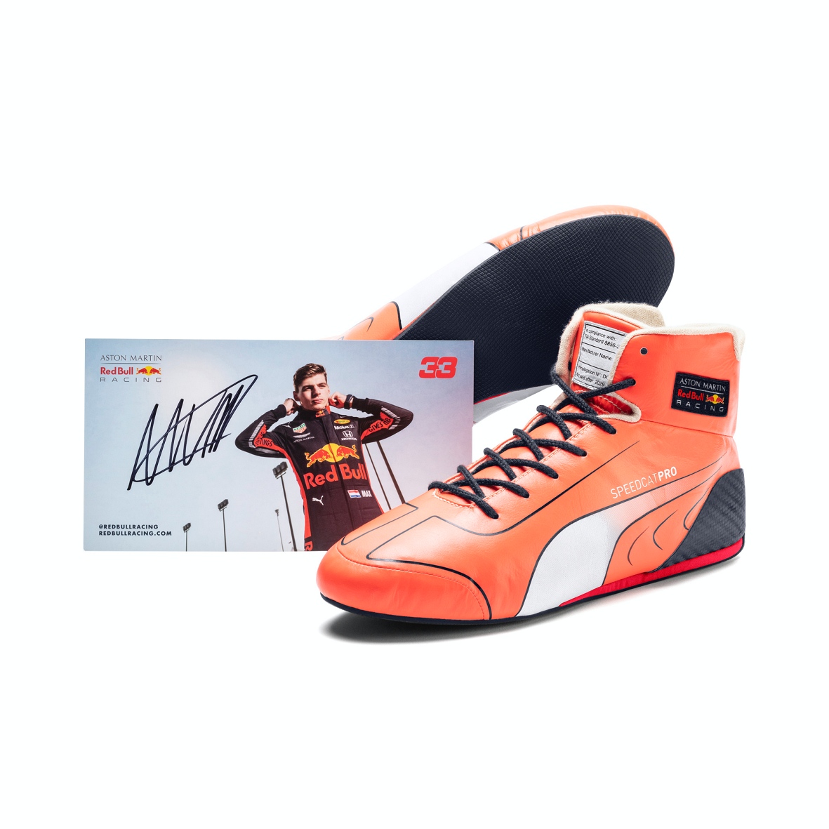 Limited edition Verstappen Speedcat Pro GT race boot - Splash PR