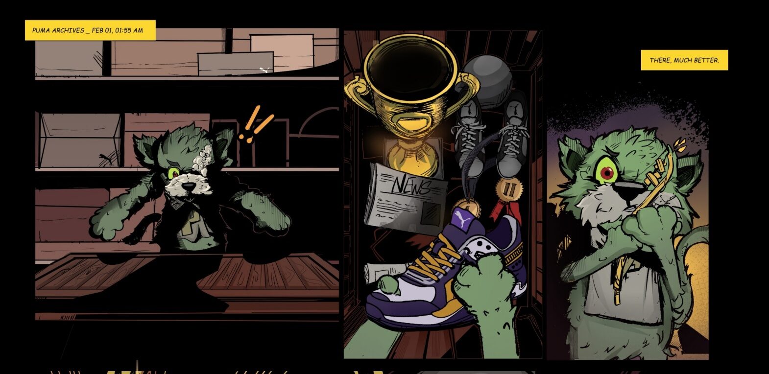 Super PUMA cartoon mascot enters the virtual world - Splash PR